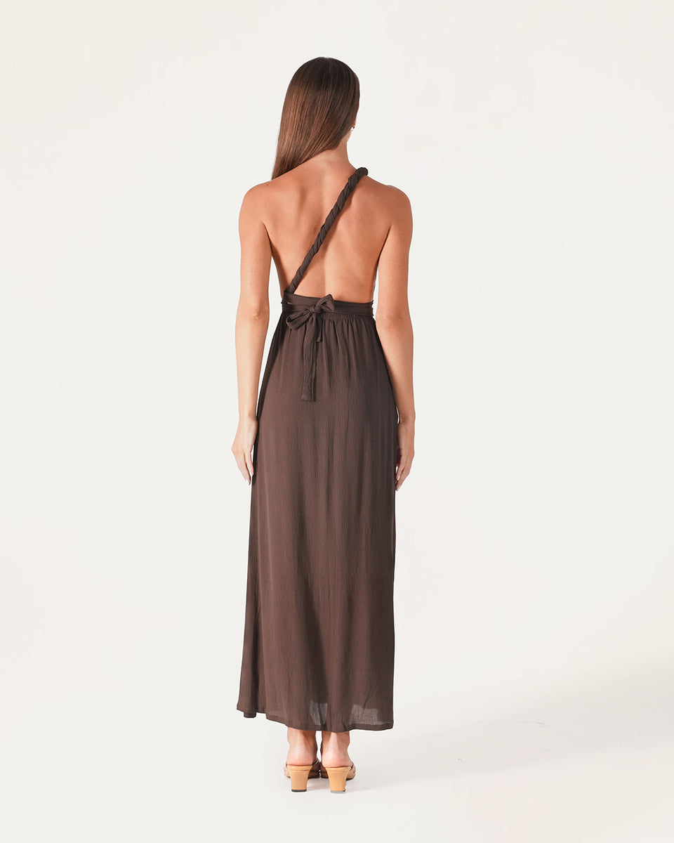 Infinity Maxi Dress - Brown | Bamboo Blonde